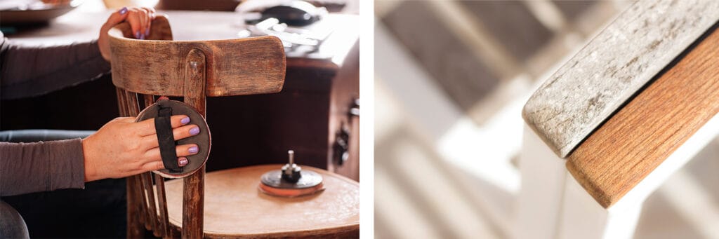 Interior wood stain application techniques - Boiseries Algonquin